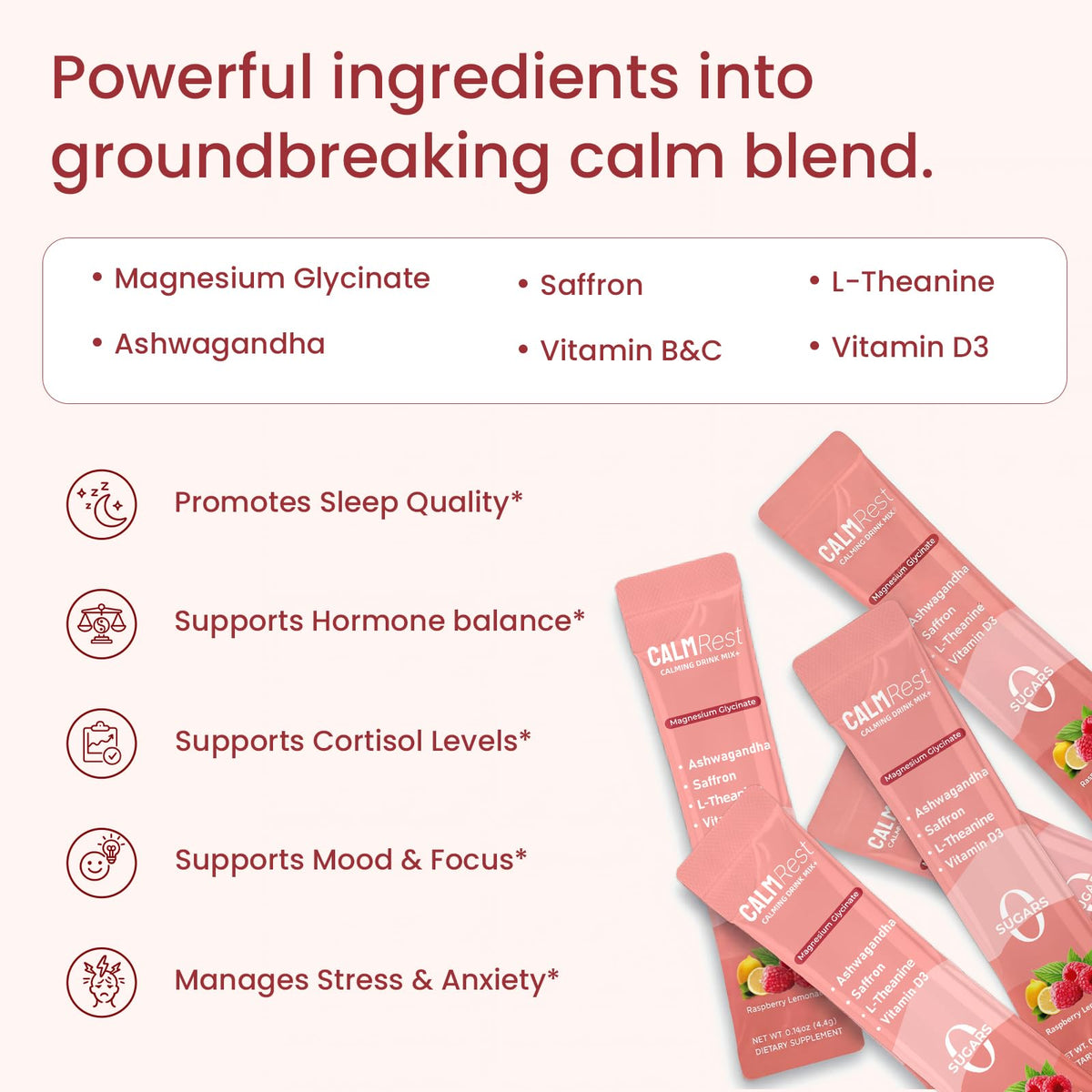 15 servings of Calm magnesium powder