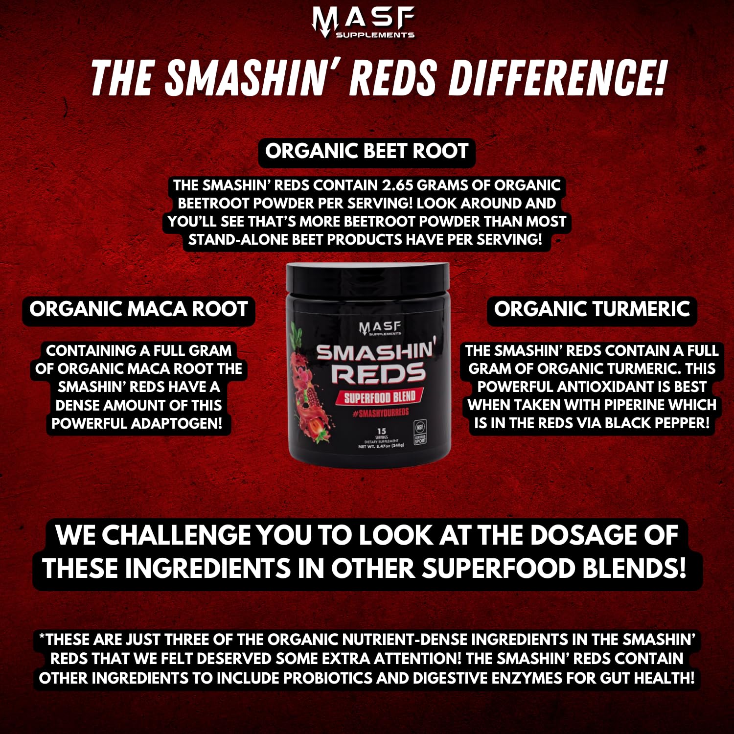 15 servings of nutrient-rich blend