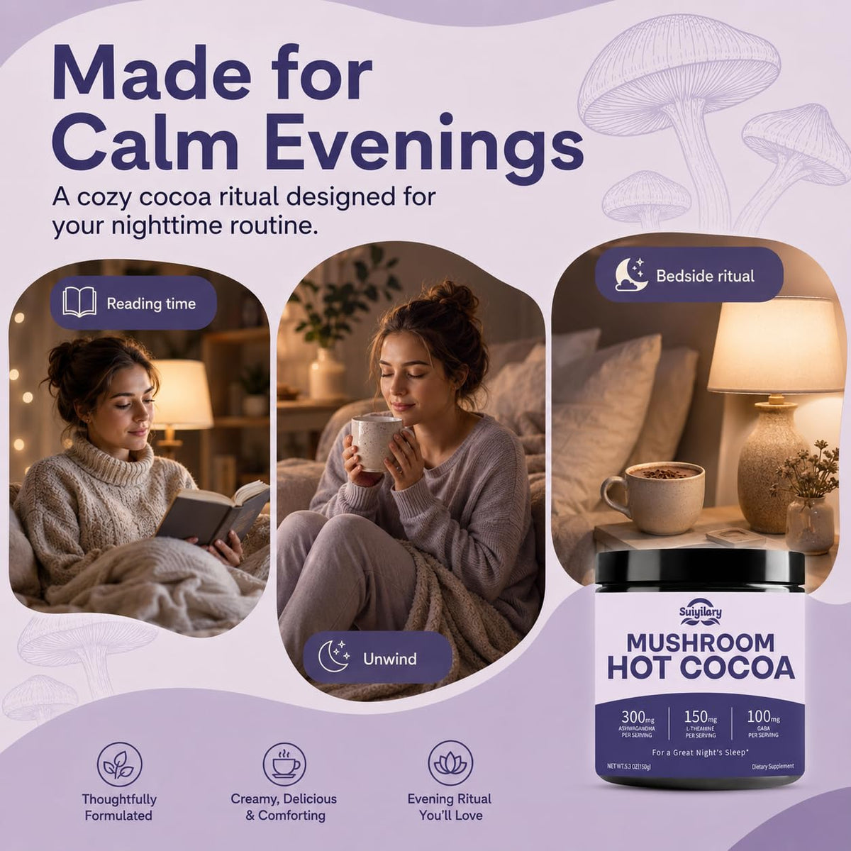 15 servings of soothing cocoa