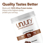 15 servings of Unjury whey protein