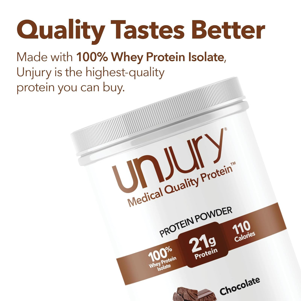 15 servings of Unjury whey protein