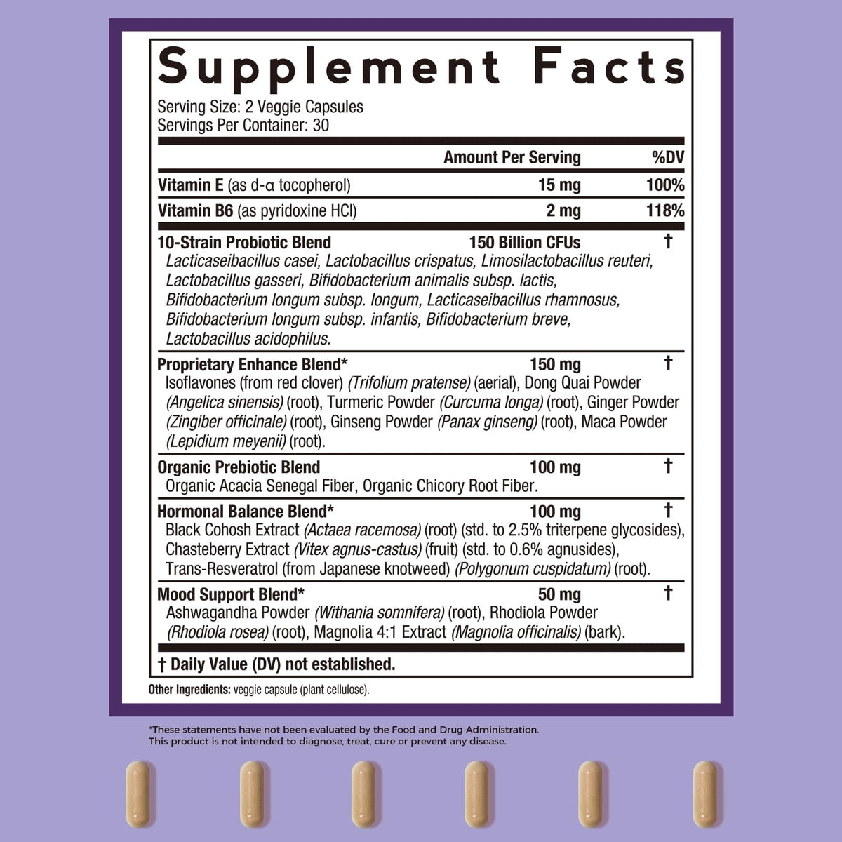 150 billion CFU probiotic support