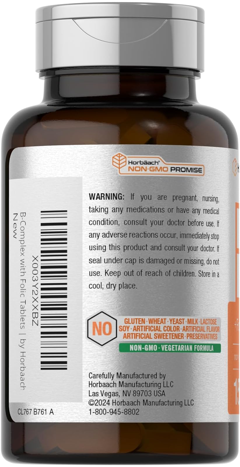 150 caplets of essential B vitamins