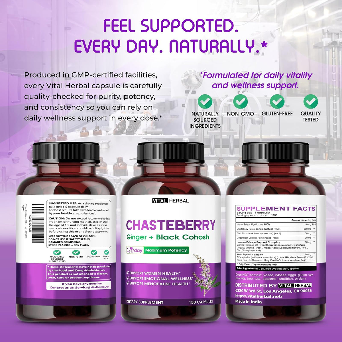 150 capsules for long-lasting supply