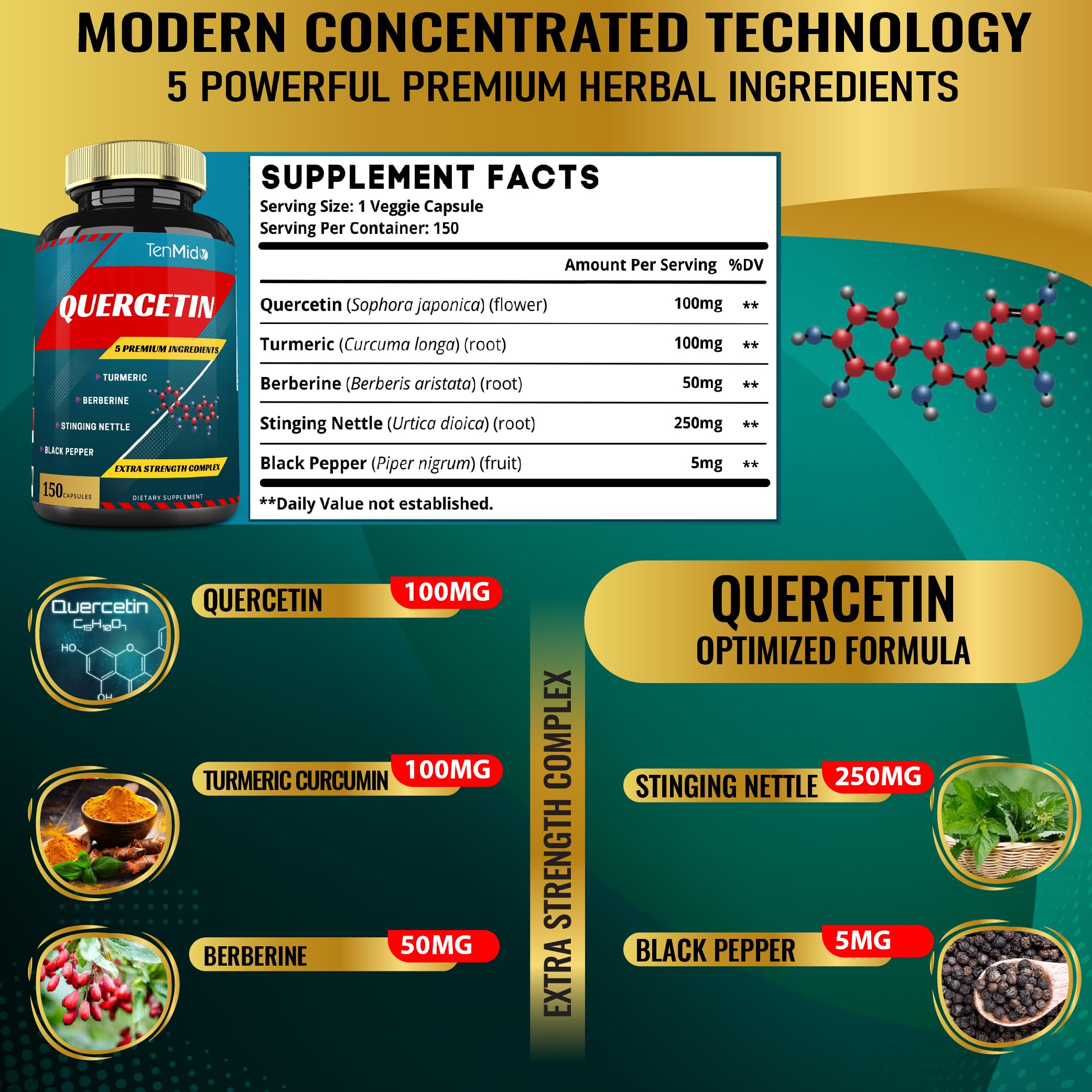 150 capsules for long-lasting supply