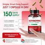 150 capsules of berberine extract