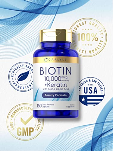 150 capsules of Carlyle biotin