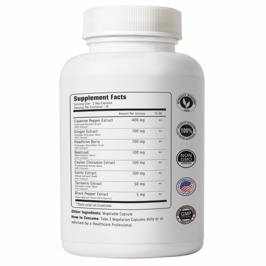 150 capsules of cayenne pepper extract