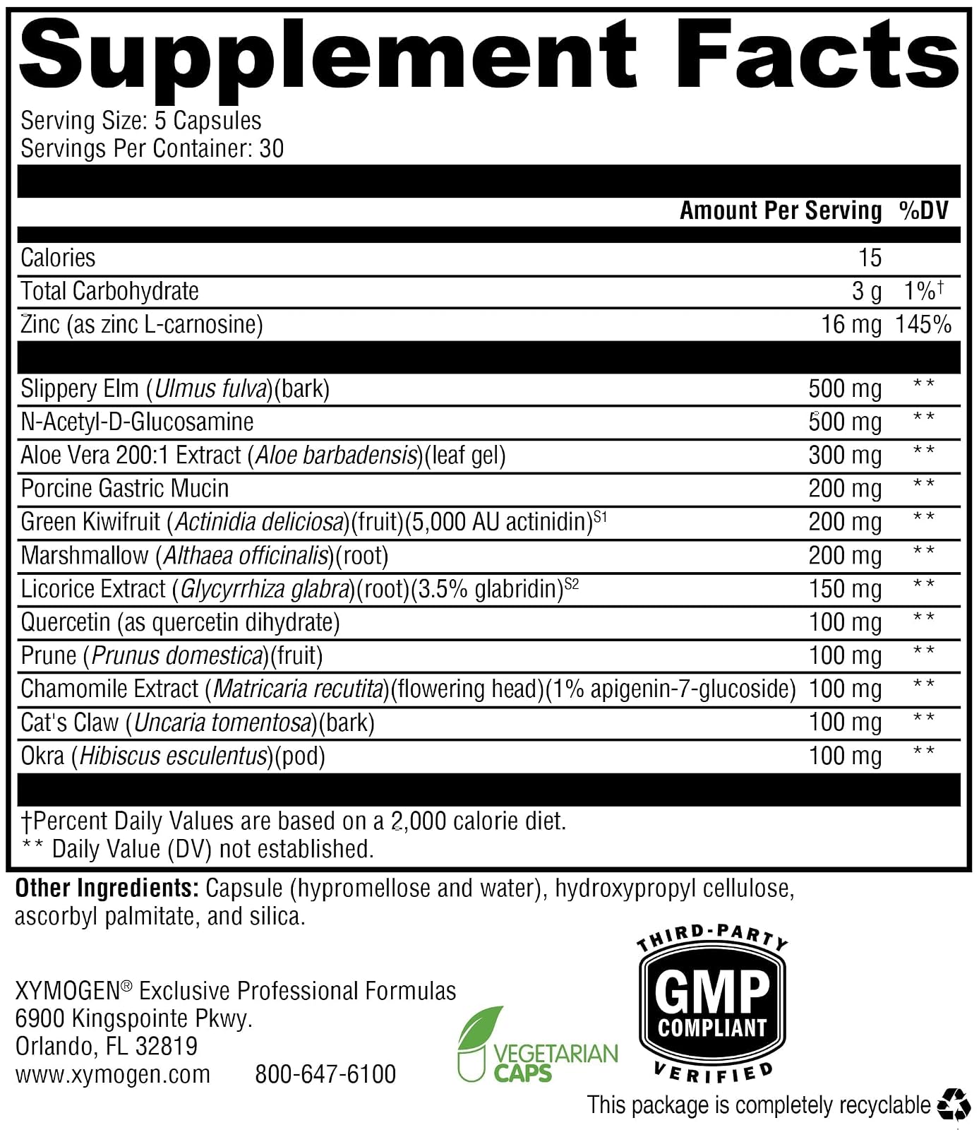 150 capsules of digestive support