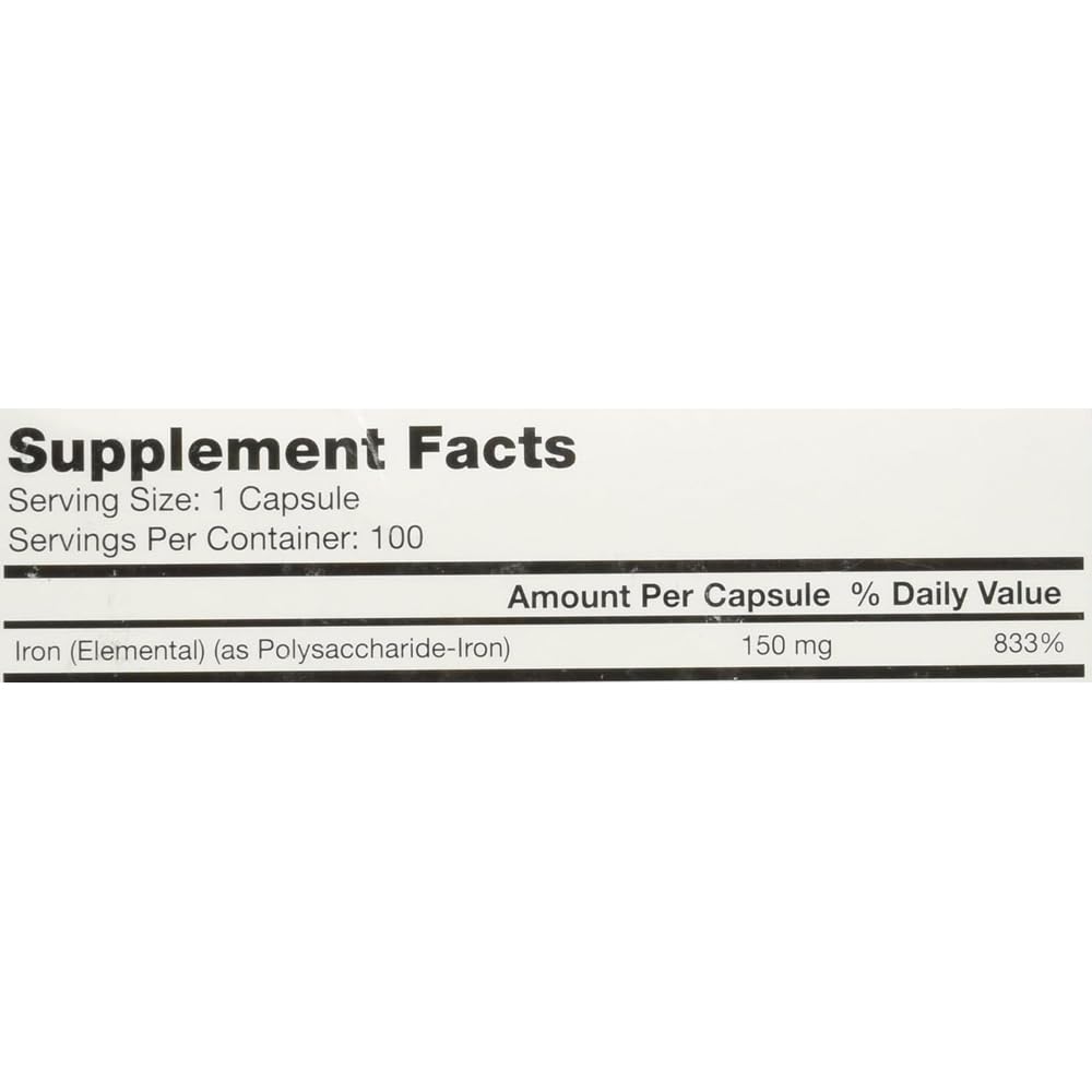 150 capsules of Ferrex iron