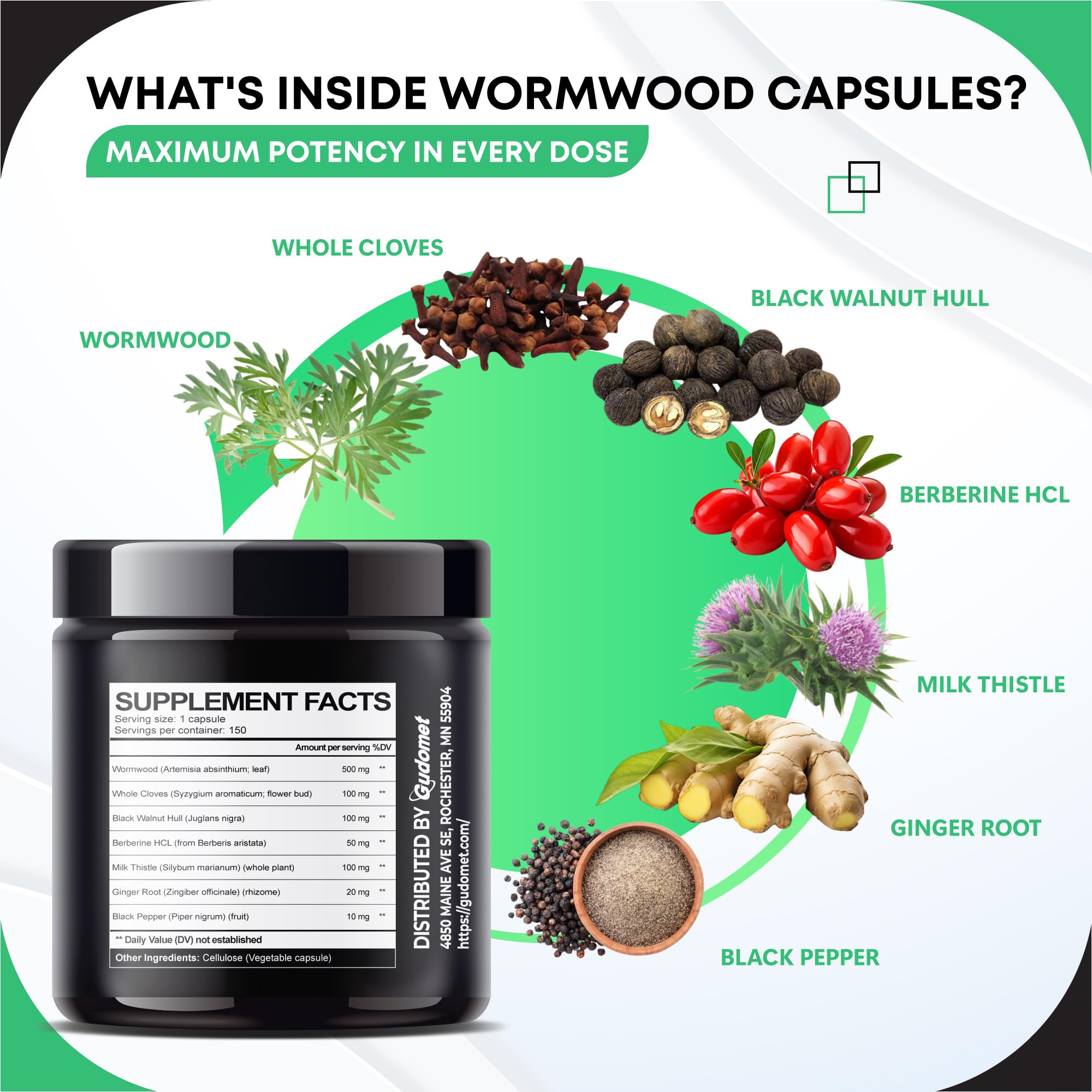 150 capsules of ginger for digestive support