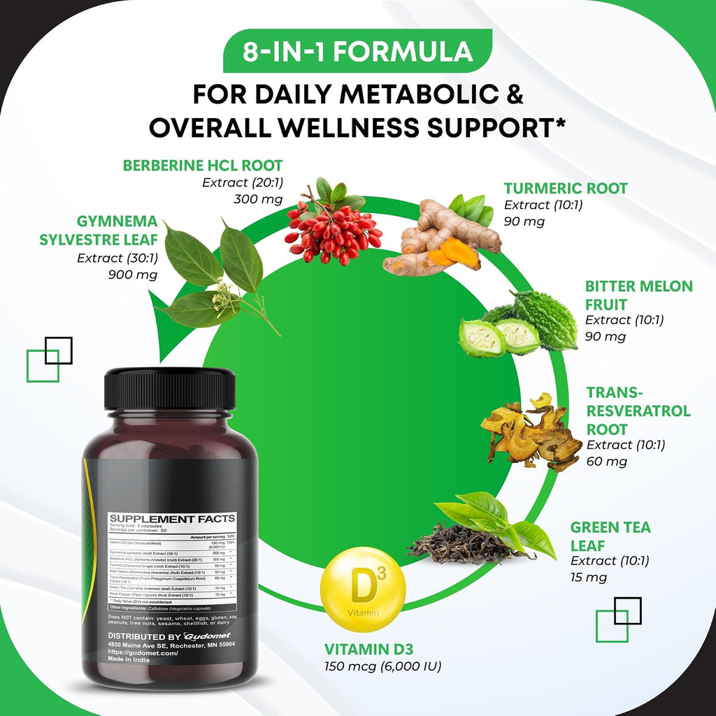 150 capsules of Gymnema Complex for daily use