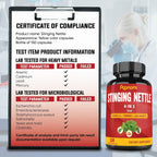 150 capsules of pure nettle extract