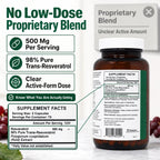 150 capsules of pure Resveratrol