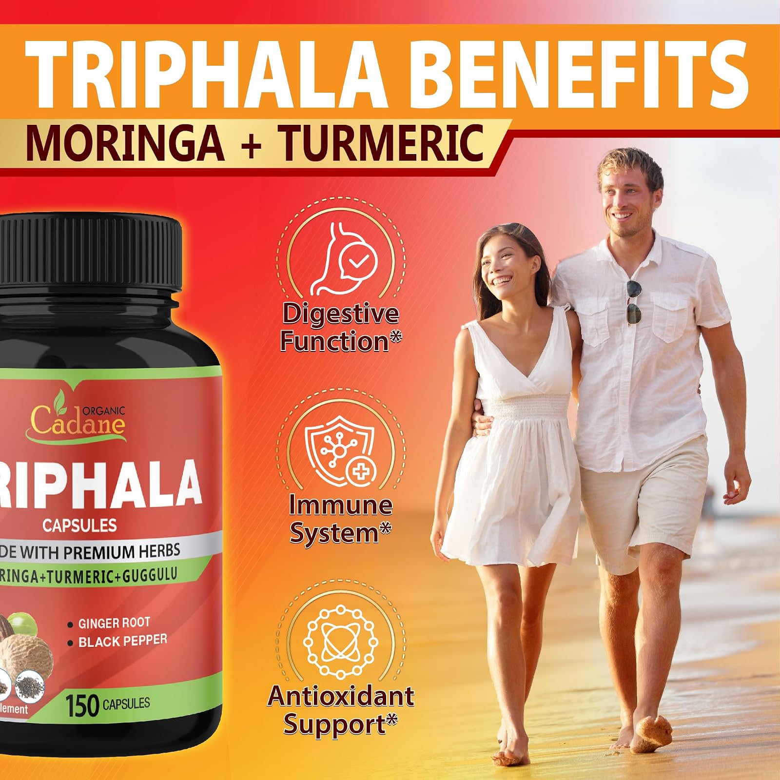 150 capsules of Triphala supplement