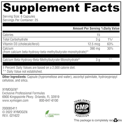 150 capsules of Xymogen Hmb Pro