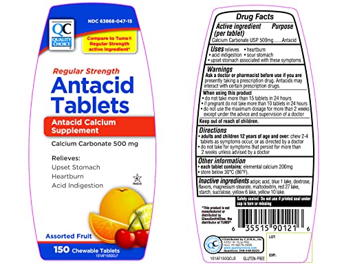 150 count antacids for long-lasting relief
