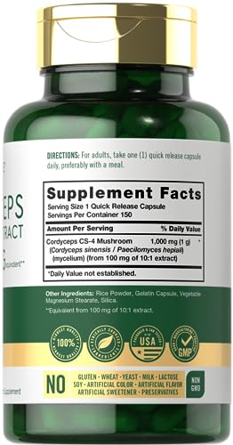 150 count Cordyceps mushroom extract