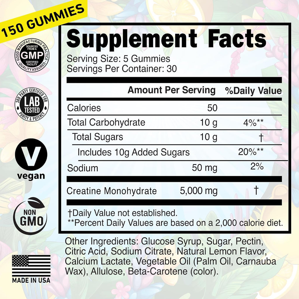 150 count creatine monohydrate supplement