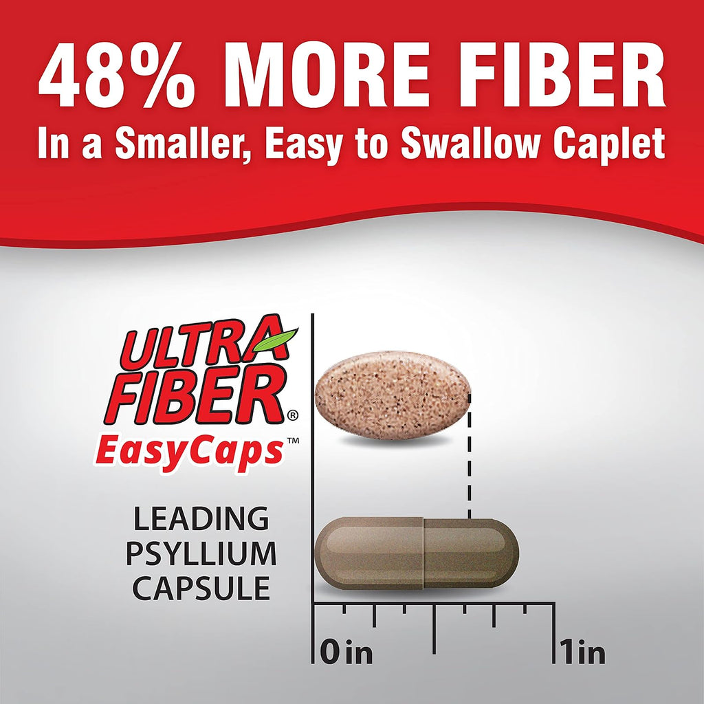 150 count fiber capsules for easy digestion