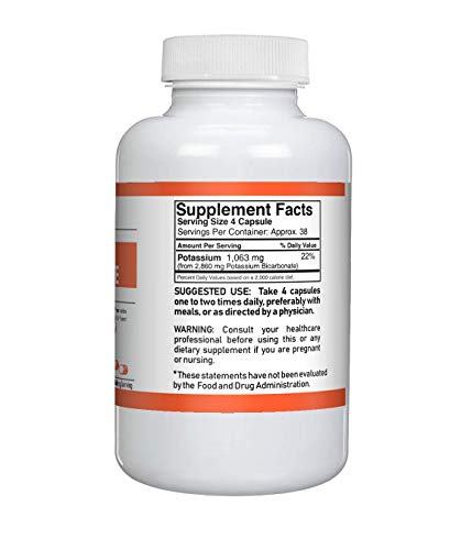 150 count potassium capsules for convenience