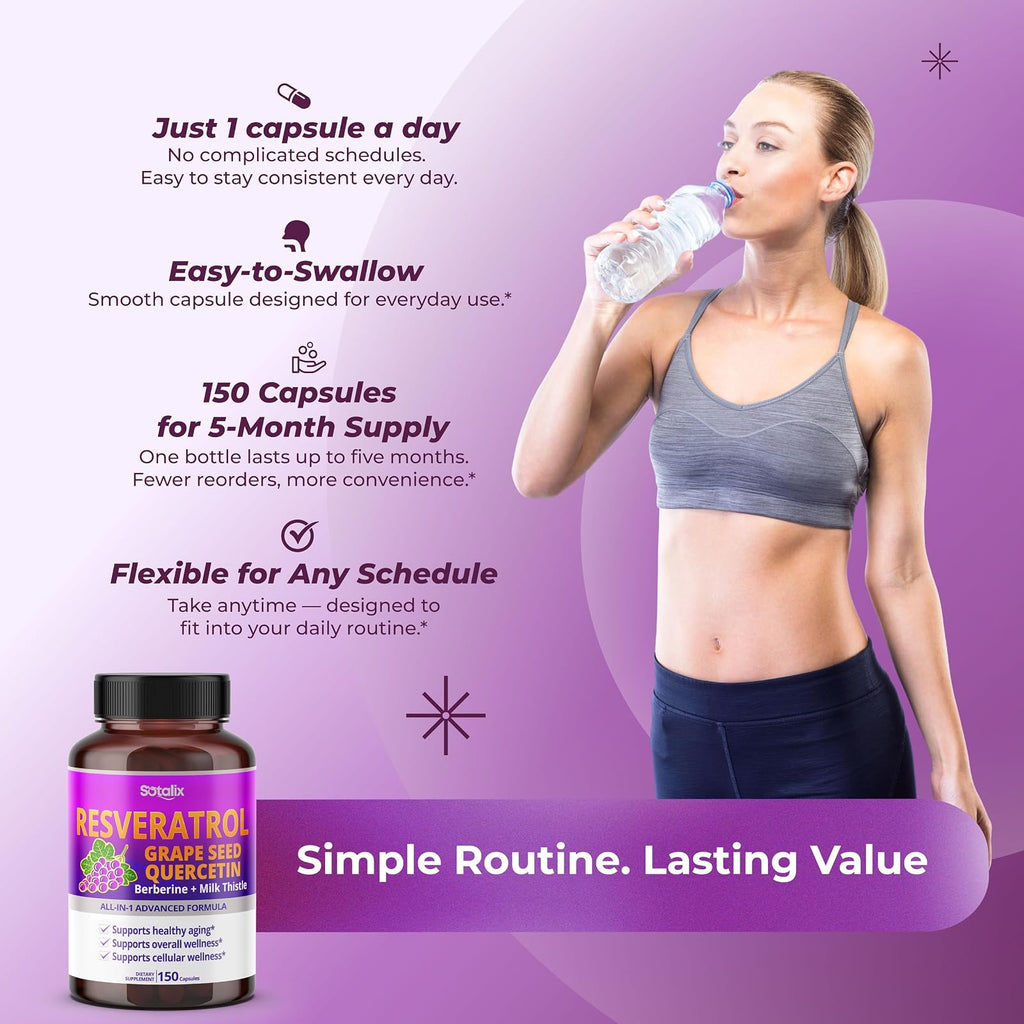 150 count resveratrol dietary pills