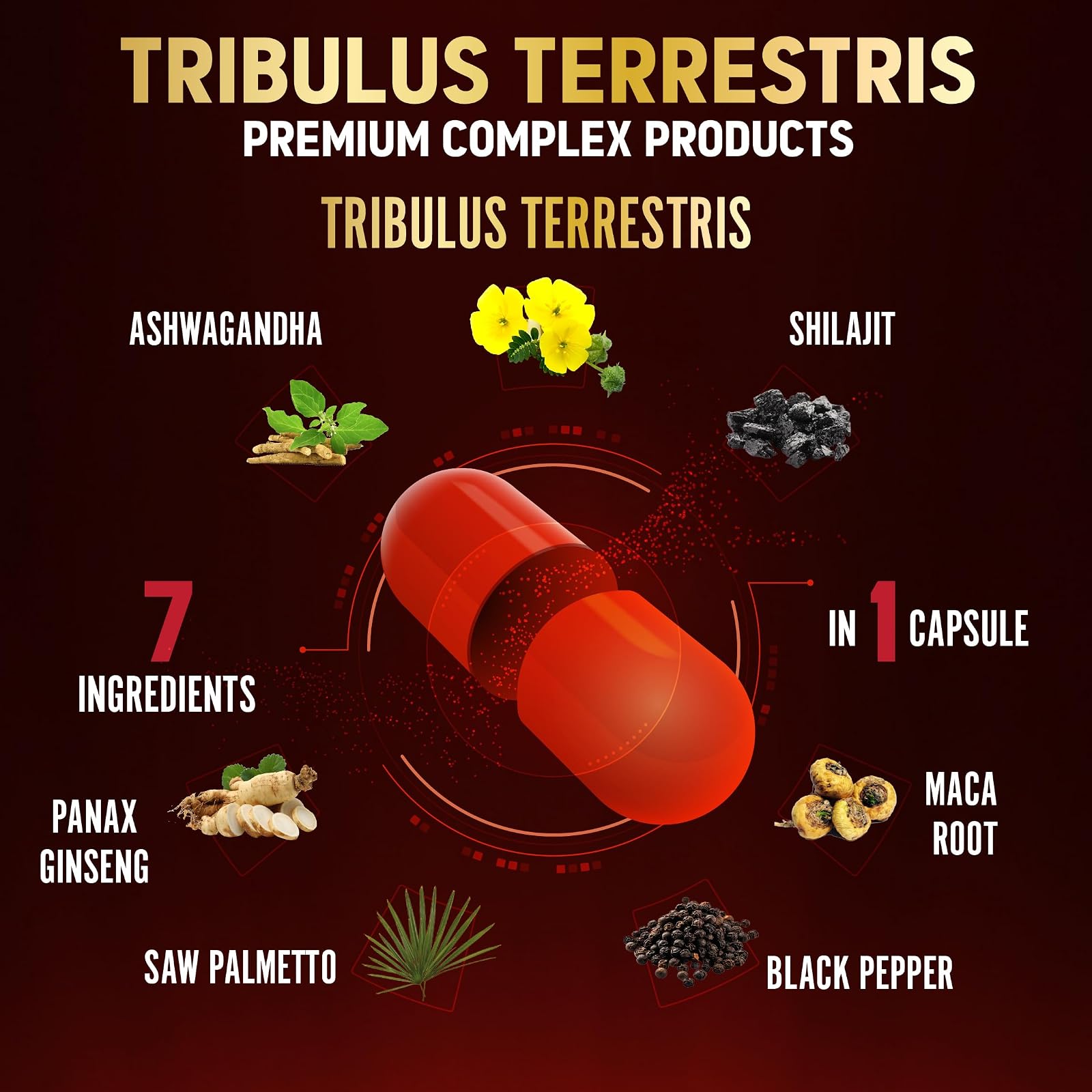 150 count Tribulus Terrestris for energy support