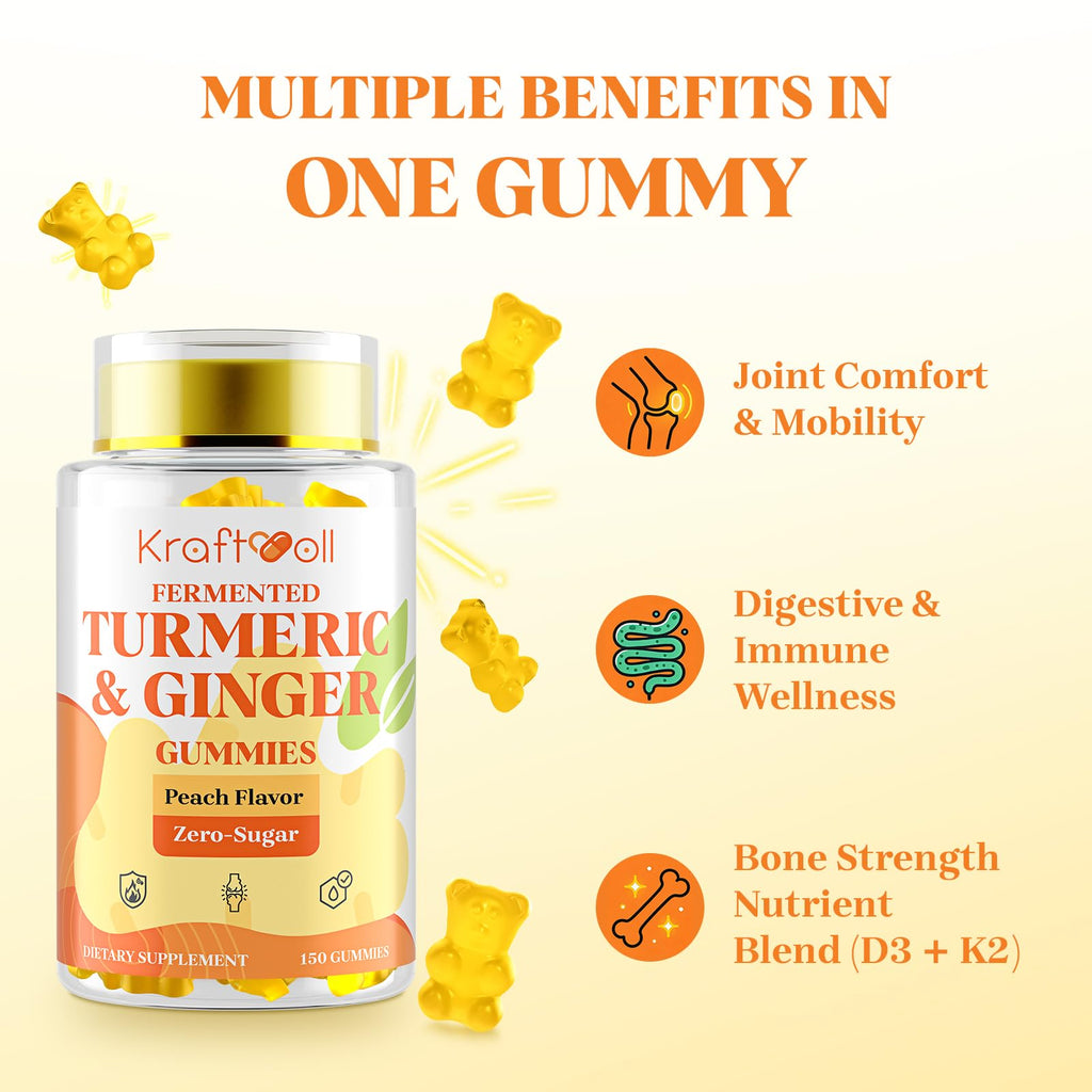 150 count turmeric ginger gummies