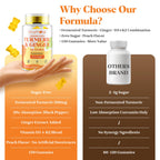 150 count turmeric ginger gummy bottle