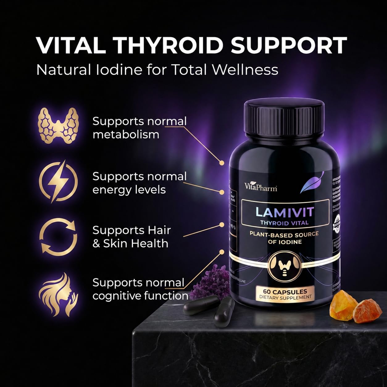 150 mcg iodine capsules for daily wellness