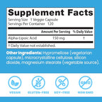 150 mg alpha lipoic acid per capsule