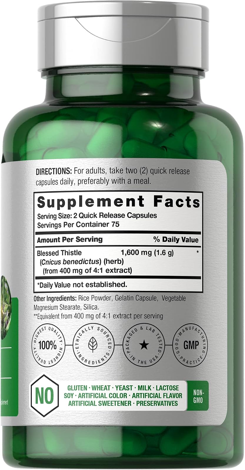 150 mg blessed thistle extract benefits