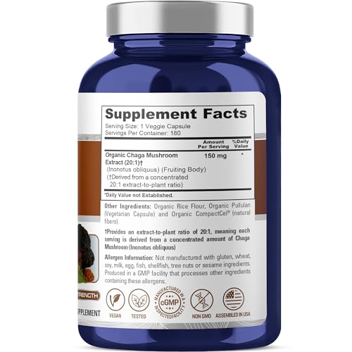 150 mg chaga mushroom dosage