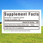 150 mg Ginkgo Biloba for memory