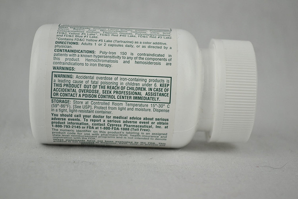 150 mg iron bisglycinate capsules