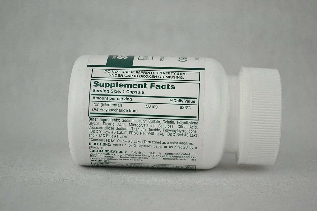 150 mg iron capsules for vitality