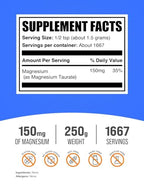 150 mg Magnesium Taurate for muscle health