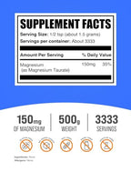 150 mg Magnesium Taurate for muscle support