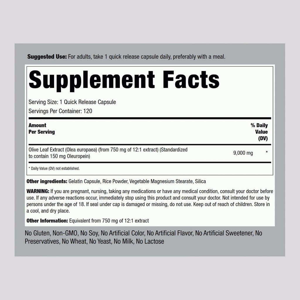150 mg olive leaf health benefits