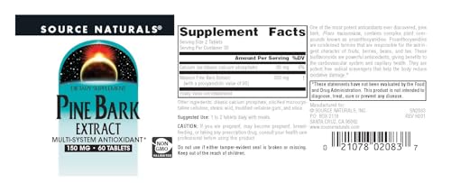 150 mg pine bark extract tablets