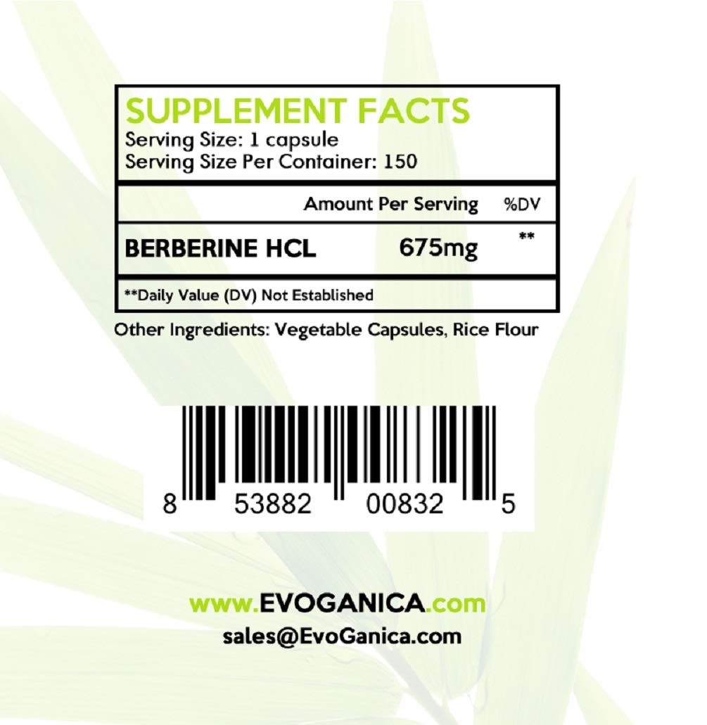 150 servings of berberine capsules