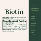 150 softgels of biotin for daily use