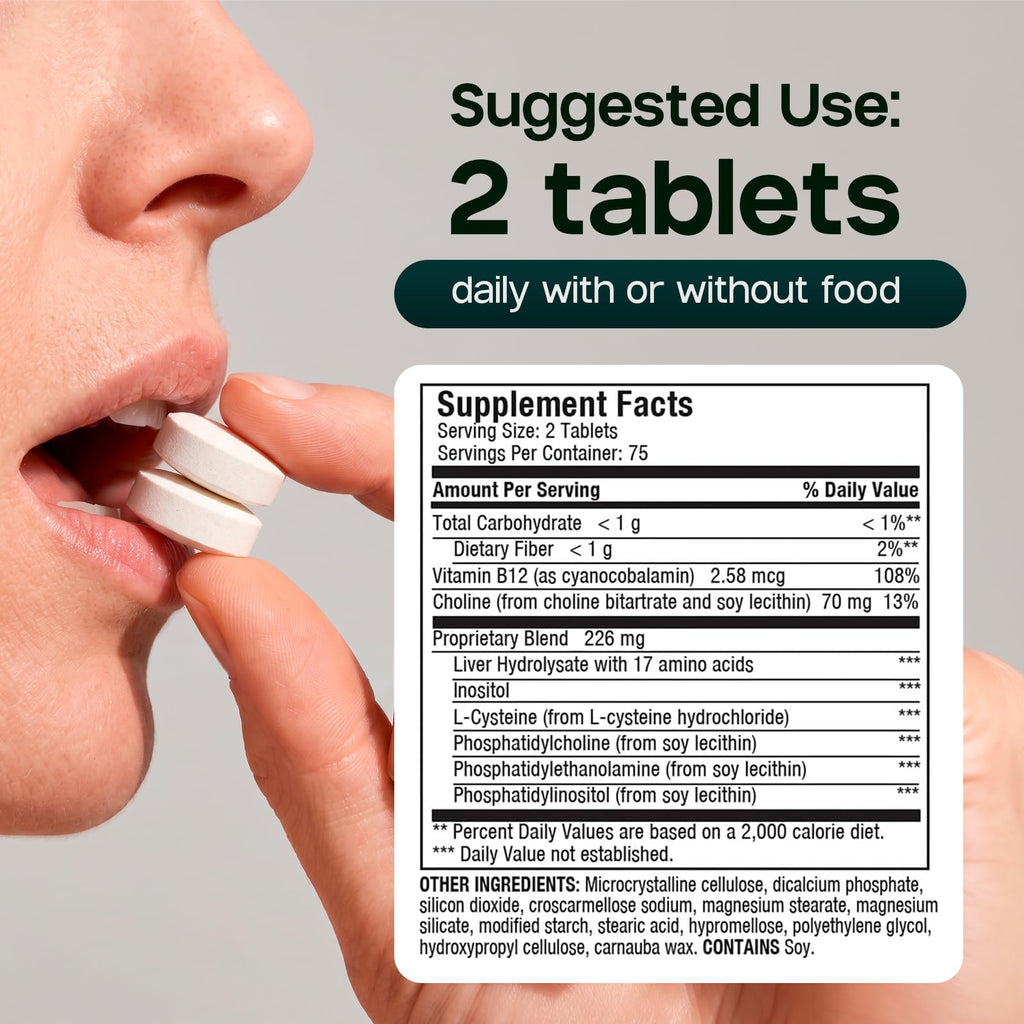 150 tablets for daily liver support