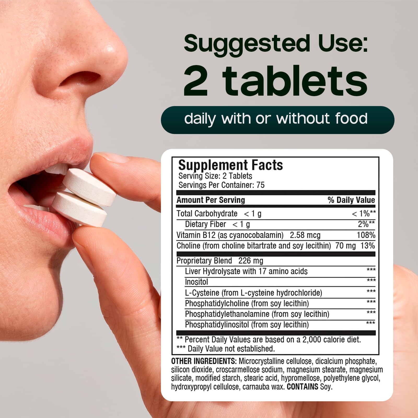 150 tablets for daily liver support