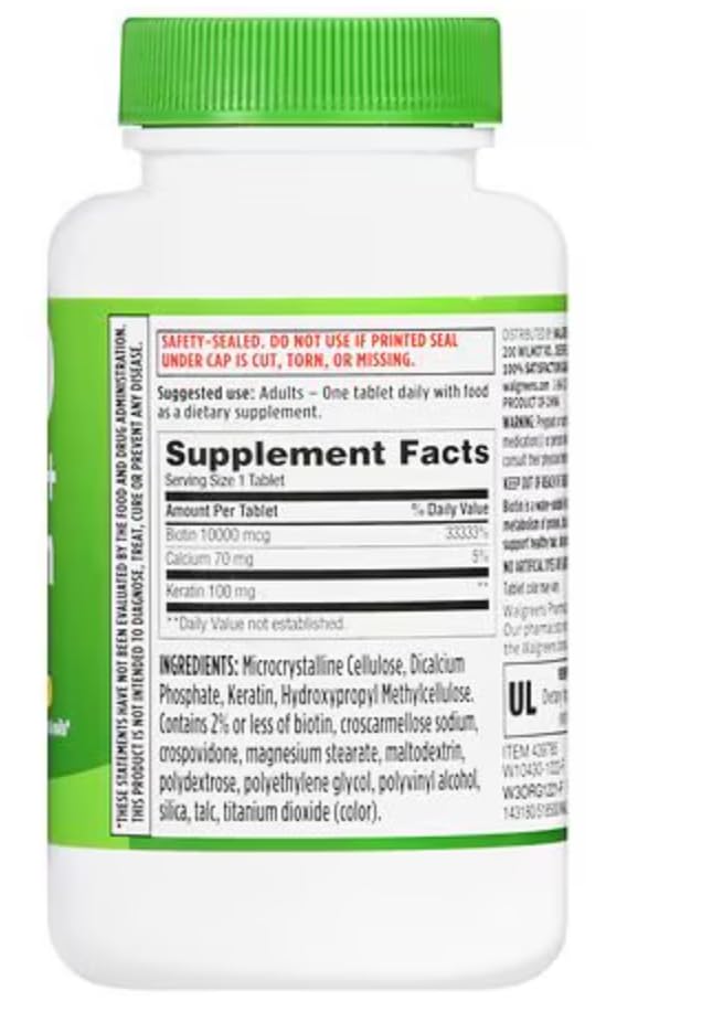 150 tablets of biotin goodness