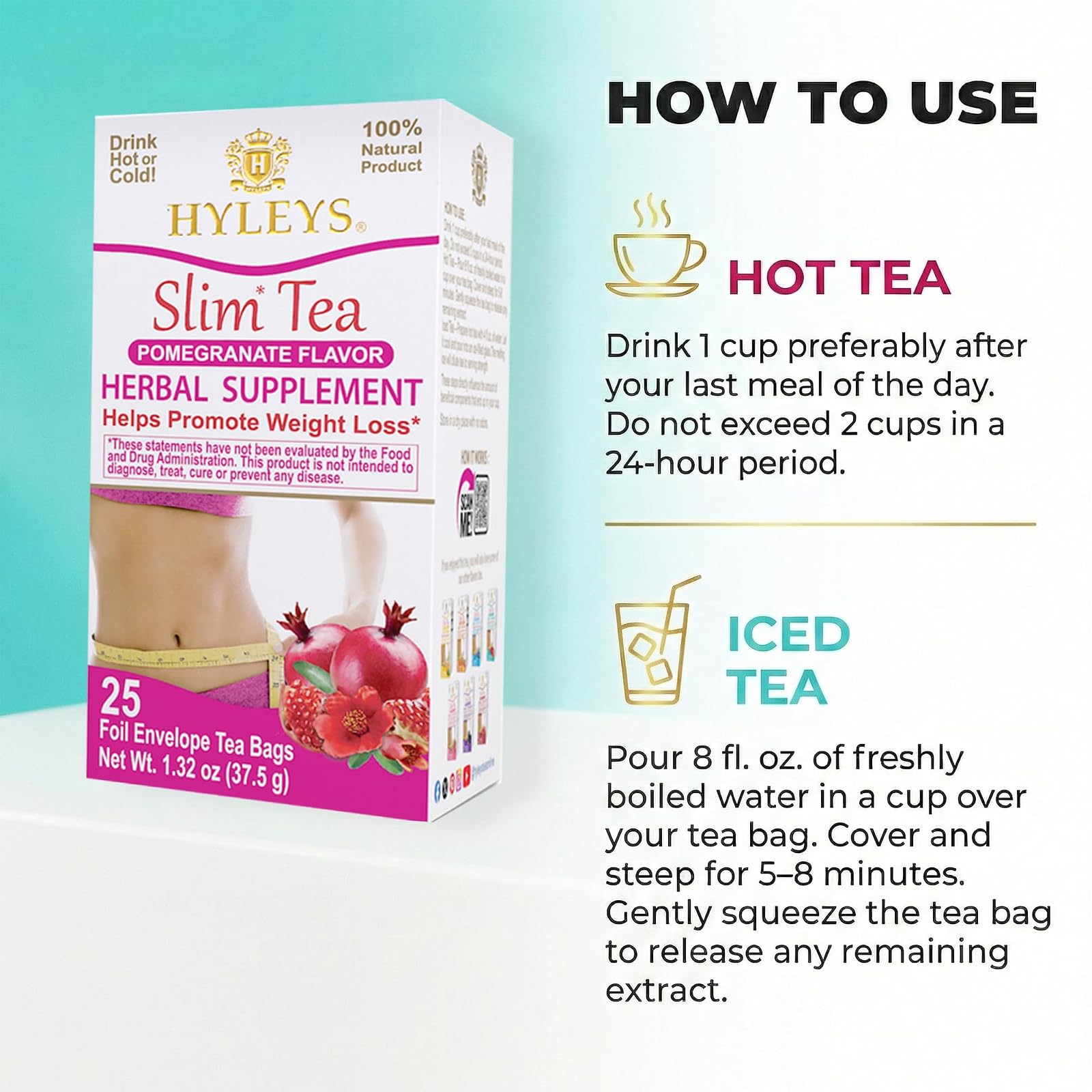 150 tea bags for convenience