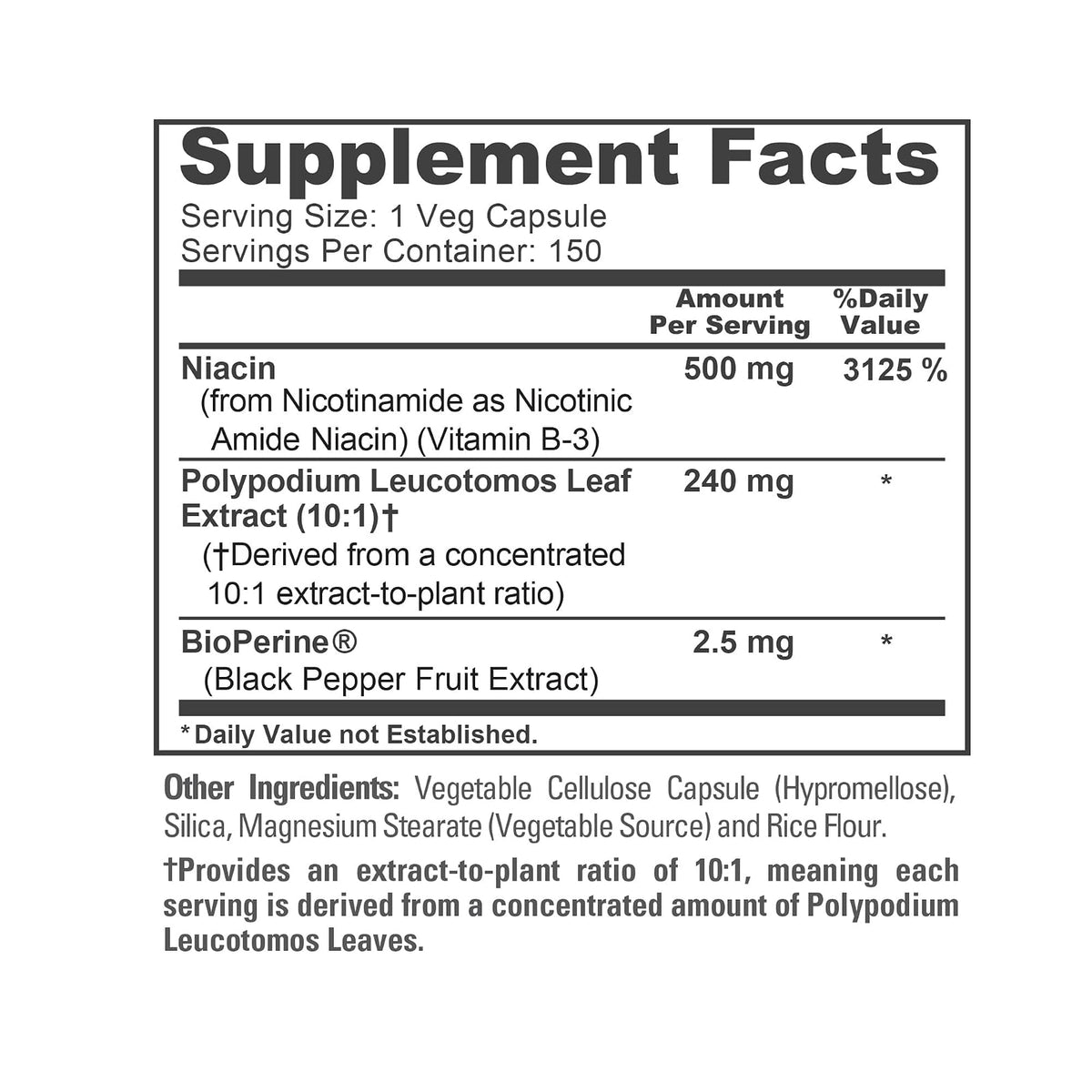 150 veg capsules for energy support