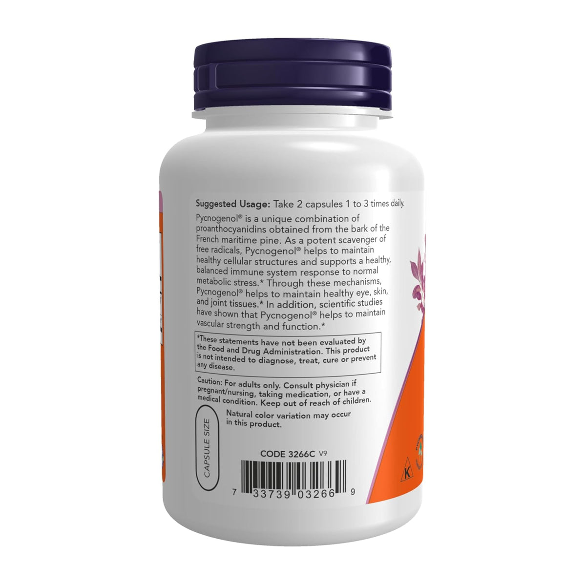 150 veg capsules of Pycnogenol