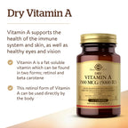 1500 mcg SOLGAR vitamin A dosage