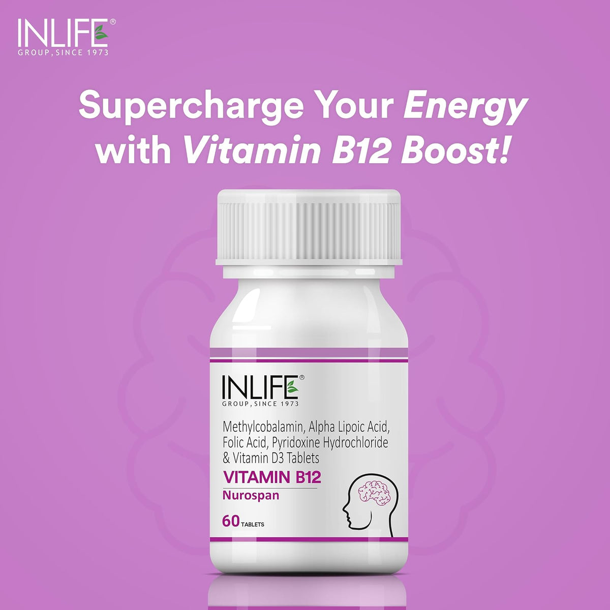 1500 mcg Vitamin B12 daily supplement